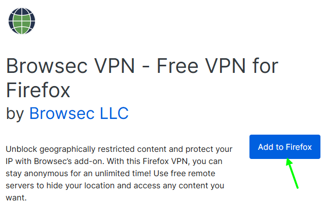 Not showing up in Firefox – Browsec Help Center